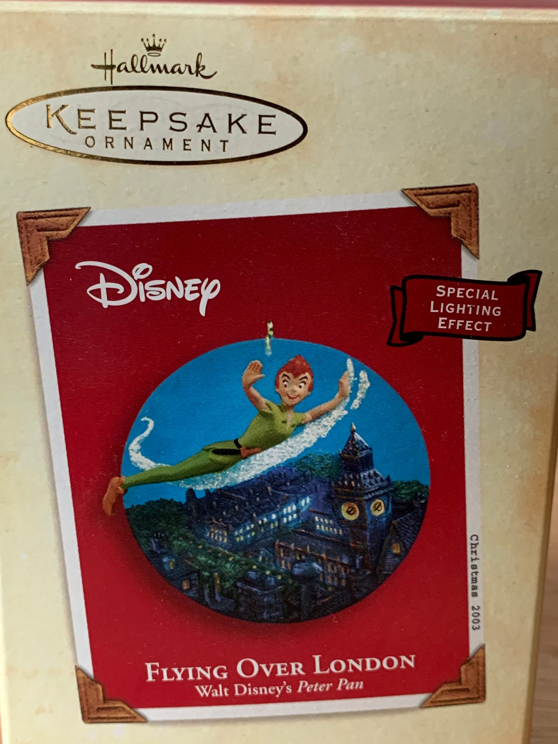 Disney Peter Pan christmas ornament NIB