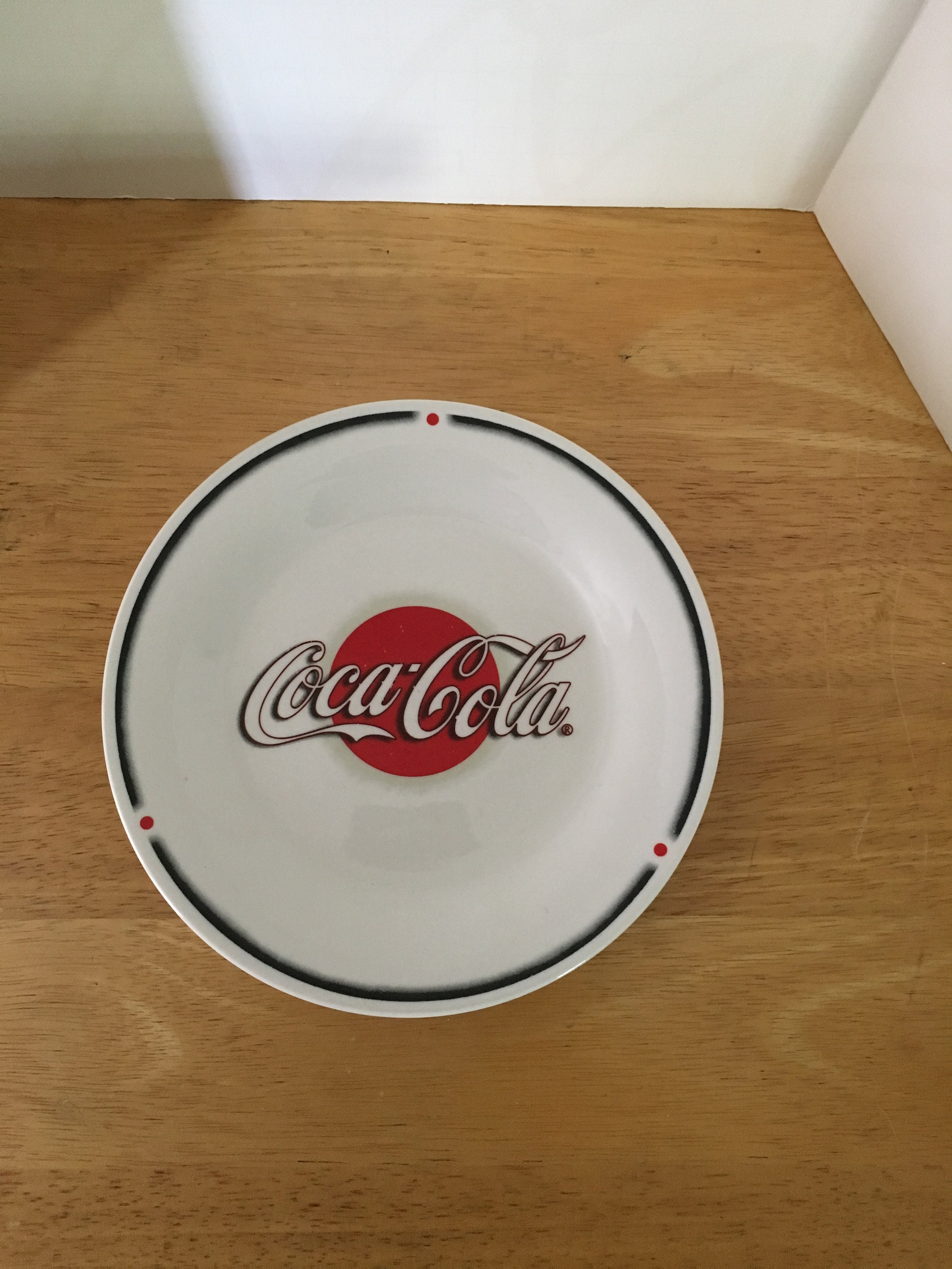 3 piece set of Coca-Cola desert plates 7 1/16