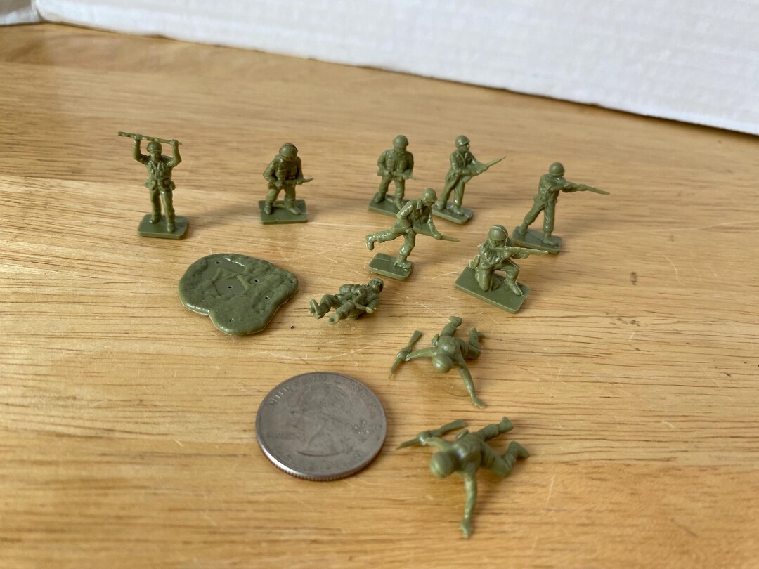 1" Military 11 Piece Vintage Plastic Soldier Set - Etsy