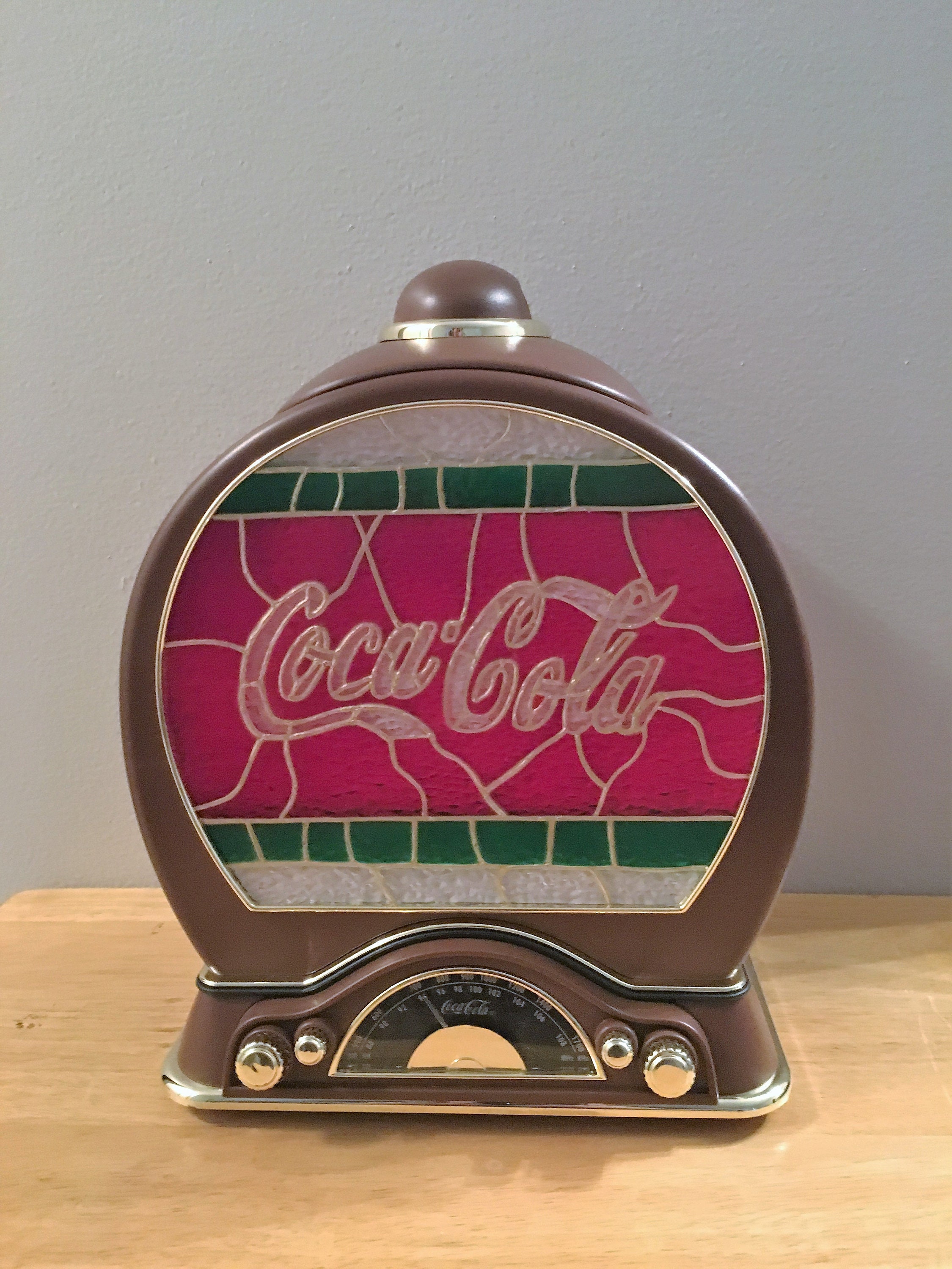 Coca-Cola radio and cookie jar (NOS)