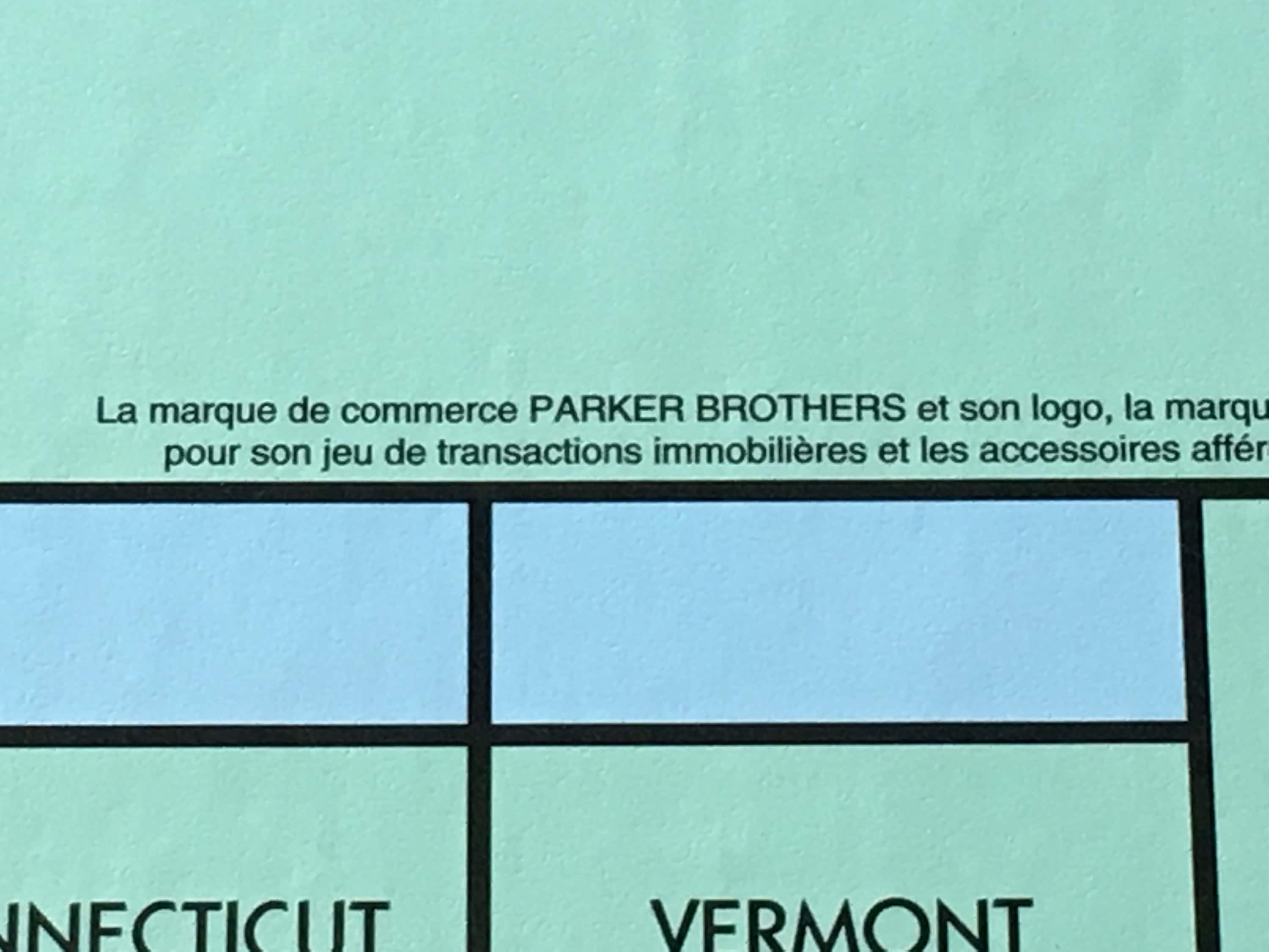 vintage 1996 Canadian Monopoly game with french words on board