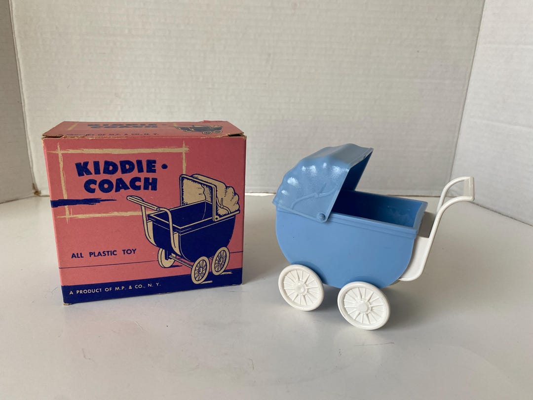 1950s Blue Kiddie Coach Plastic Stroller With Box by M.P. & Co, NY - Etsy