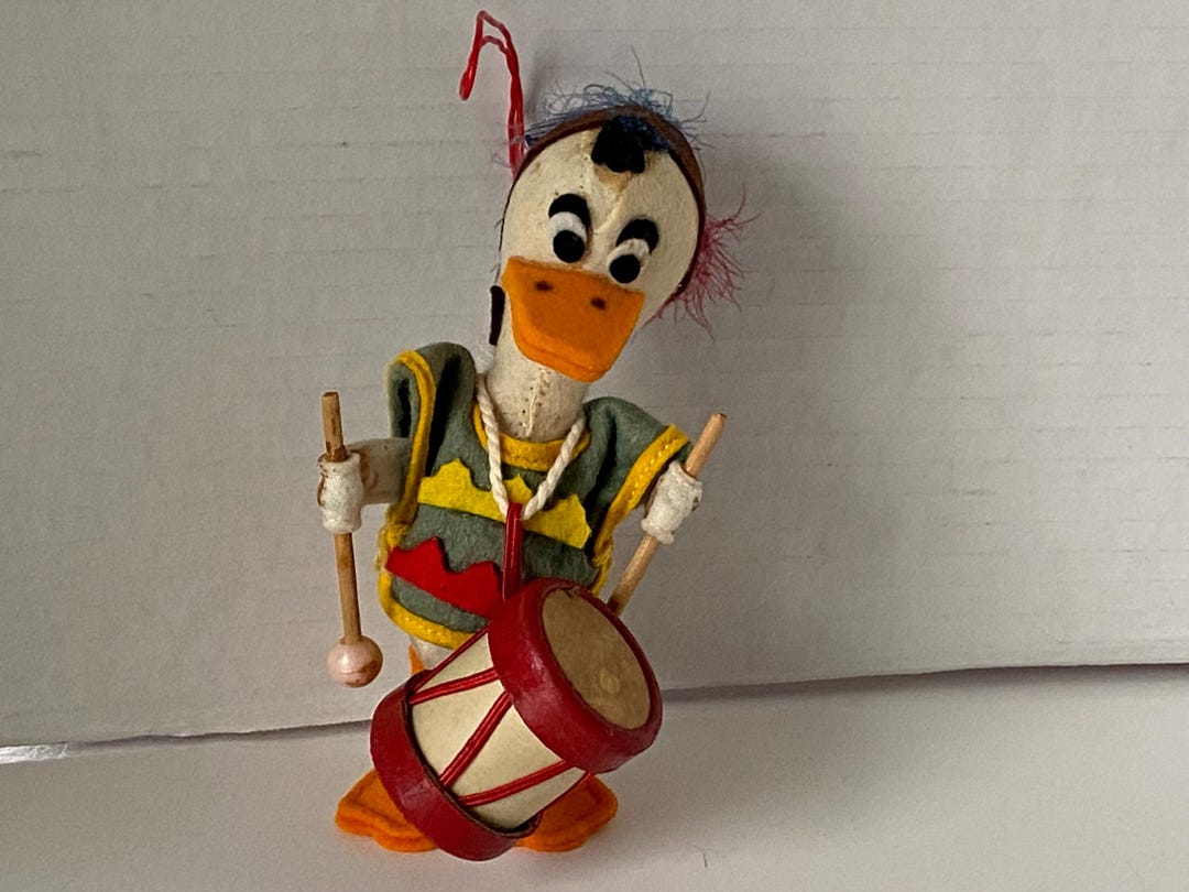 Made 1950-1960s in Italy Felt Donald Duck Ornament by the Lenci Company ...