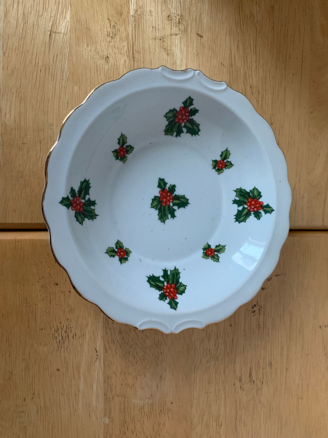 Lefton Mid Century Modern Lefton Holly and Bowl #7941 - Etsy