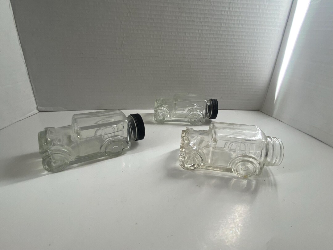 Set of 3 Vintage Car Glass Candy Containers - Etsy