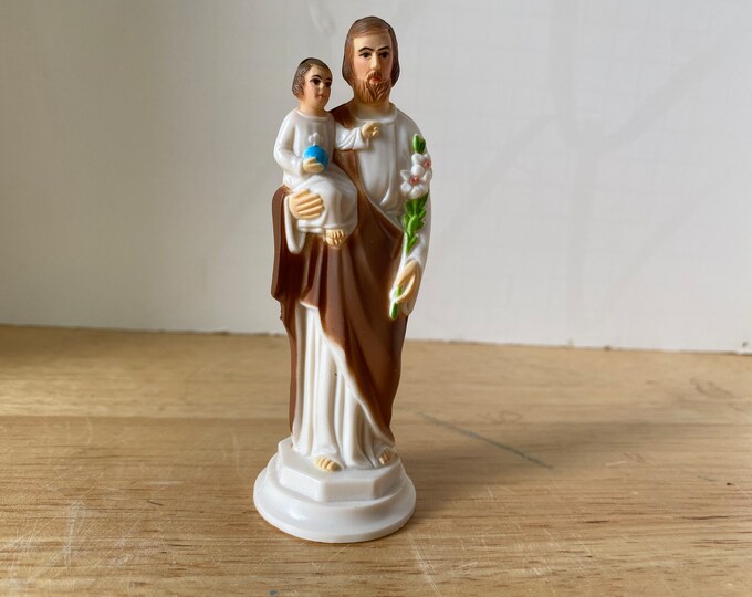 Vintage St. Joseph and Infant Jesus Dashboard Pocket Saint Magnetic ...