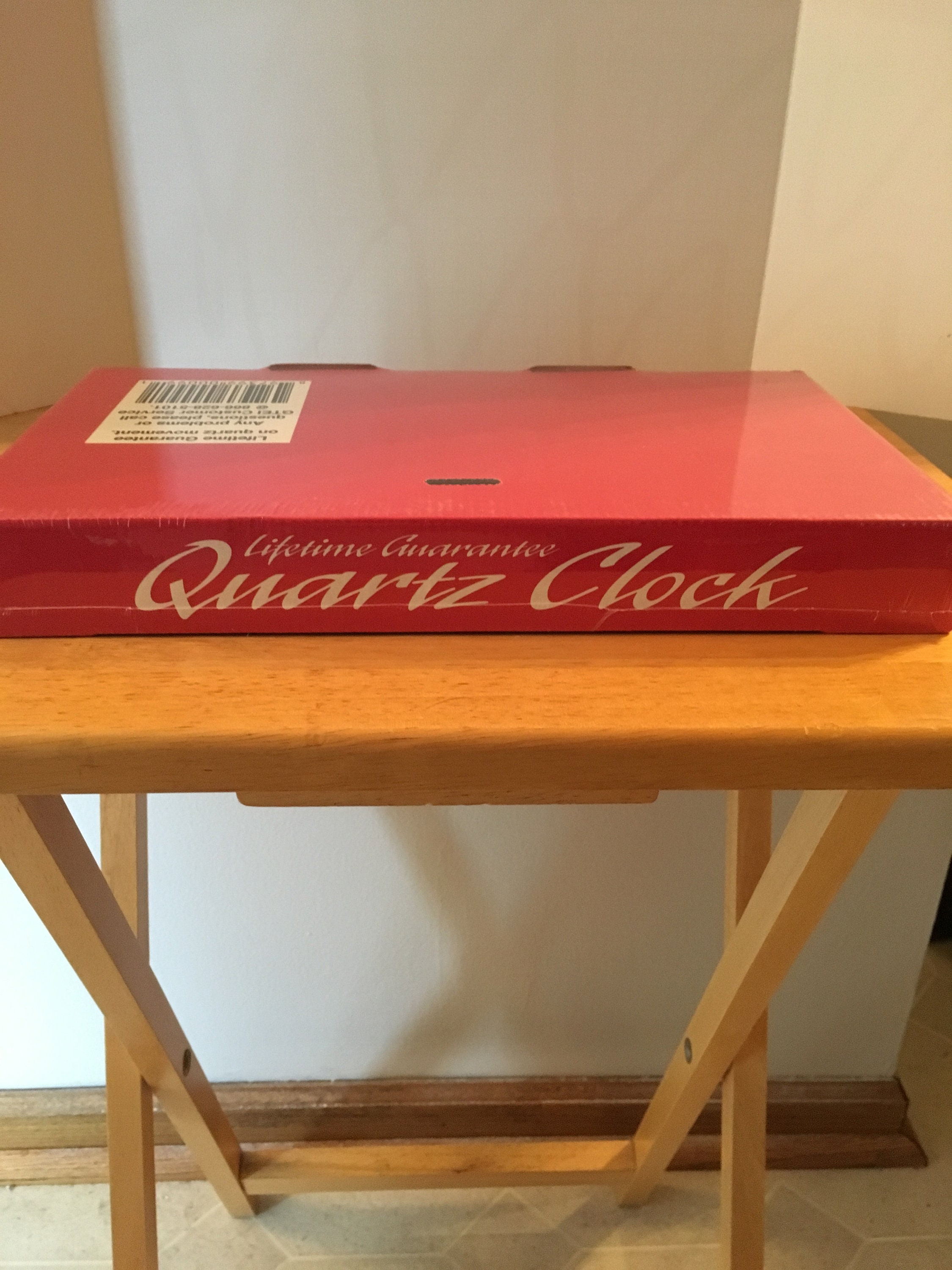 Vintage Coca-Cola framed clock can NOS