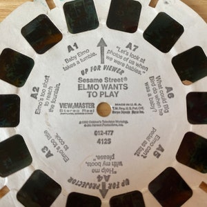 1992 Elmo Wants to Play Set of 2 View Master Reels A & C - Etsy