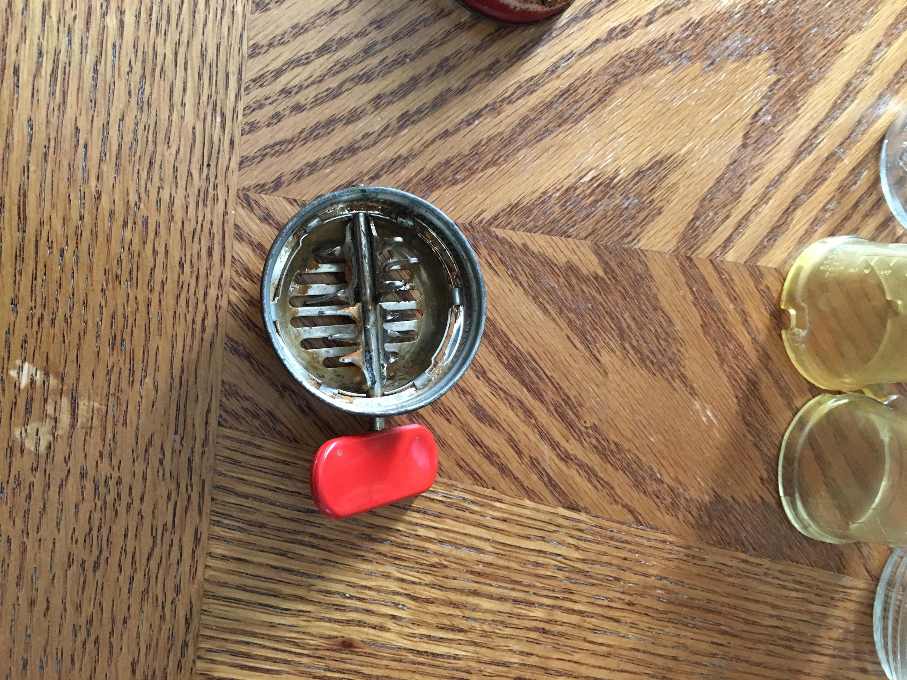 Vintage 1950's nut chopper with measuring cup