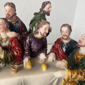 Large Last Supper Scene Religious Art Made of Resin - Etsy