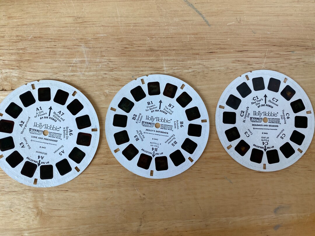 1976 Holly Hobbie Set of 3 A, B & C View Master Discs - Love and ...