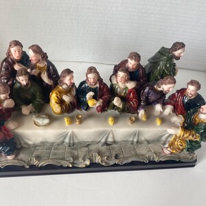 Large Last Supper Scene Religious Art Made of Resin - Etsy