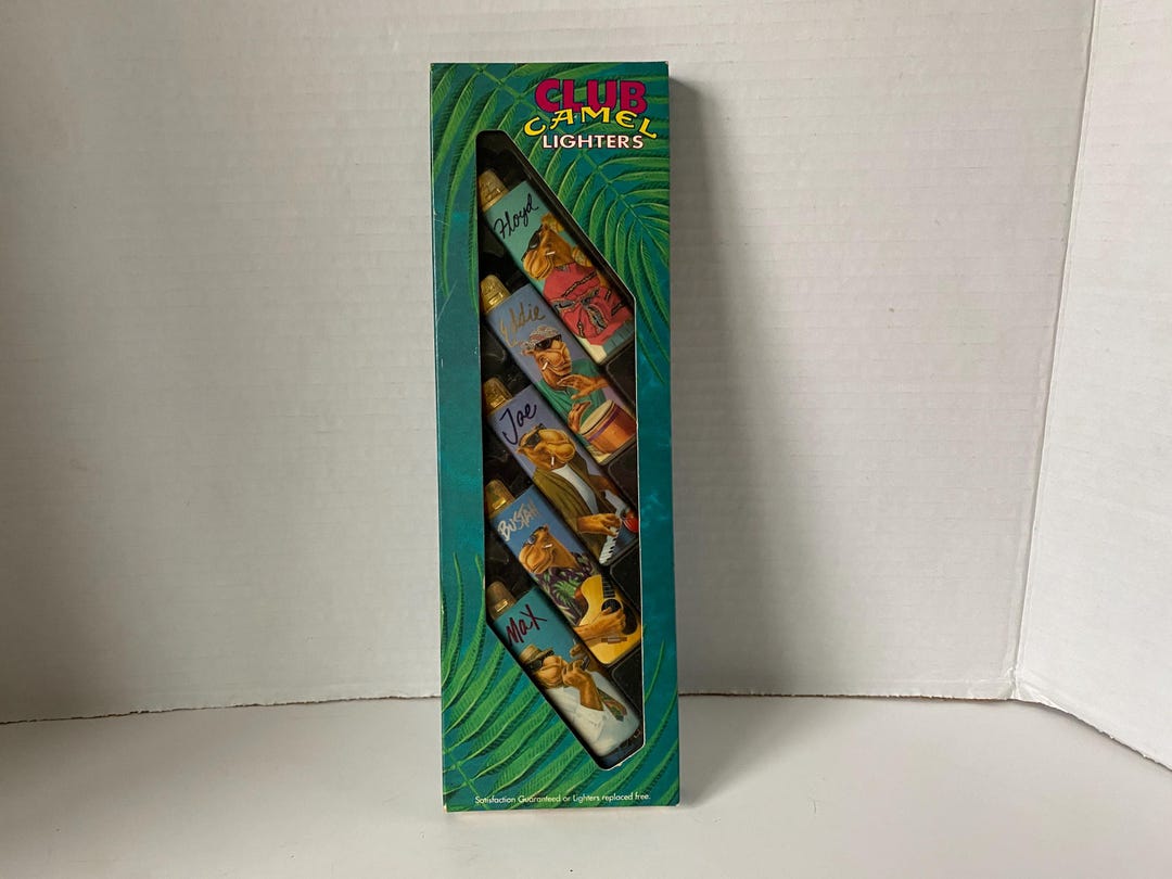 Set of 5 Club Camel Lighters 5-lighter Collector's Set in Original Box ...