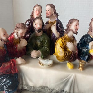 Large Last Supper Scene Religious Art Made of Resin - Etsy