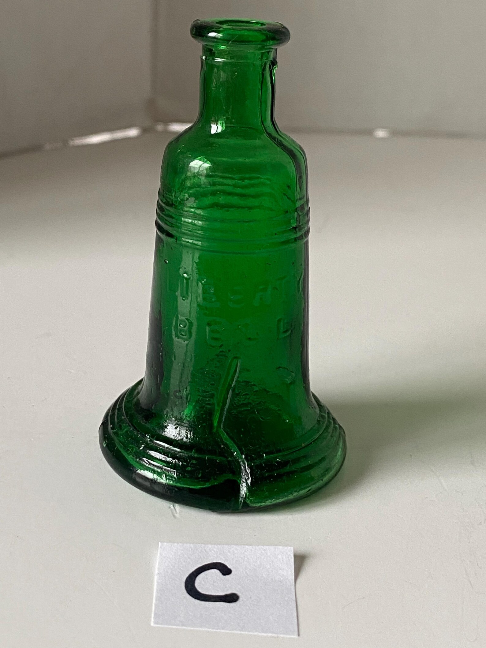 Set of 5 Green Liberty Bell Glass Bottles - Some With Corks - Etsy