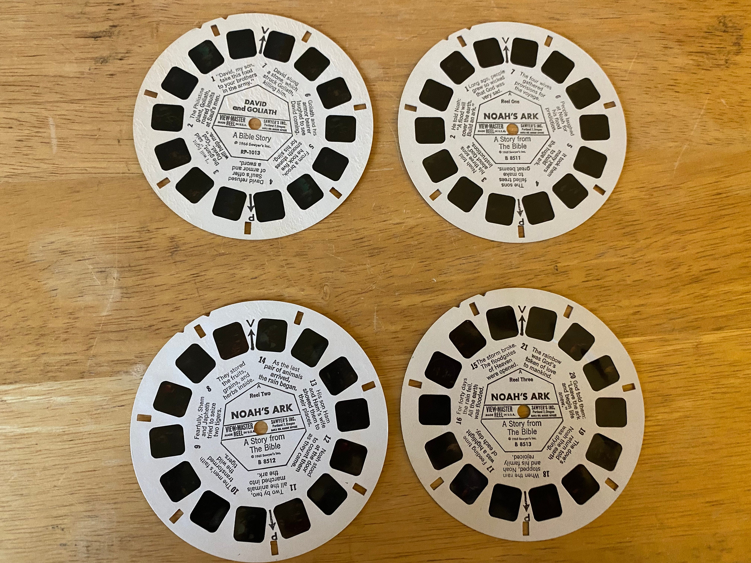 Choice of 1966 David and Goliath Reel RP-1013 or 1965 Noah's Ark 3 Disc ...