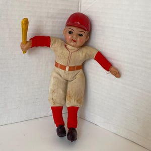 1950s Vintage Celluloid Baseball Player Doll Japan - Etsy