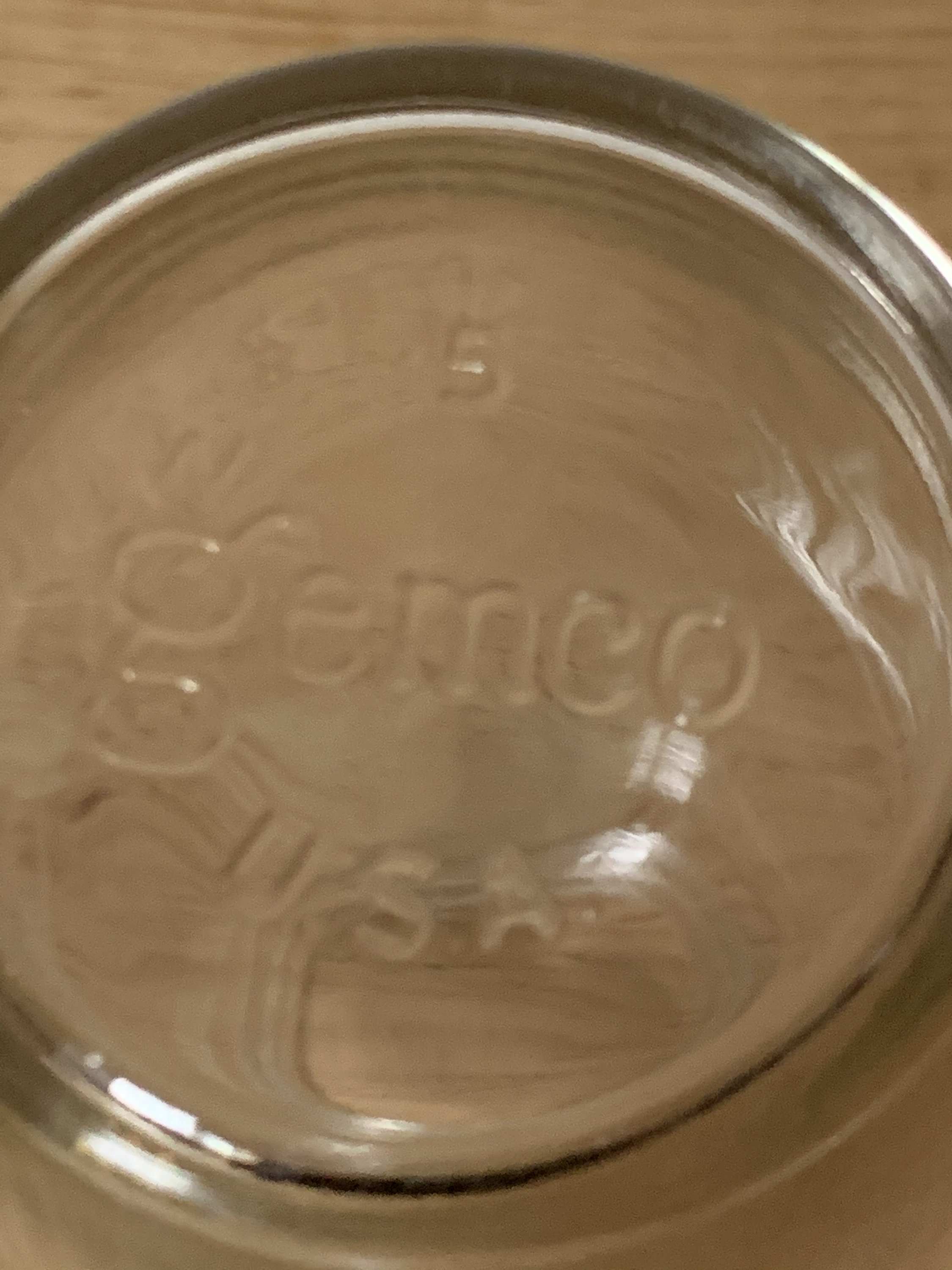 Gemco glass sugar dispenser