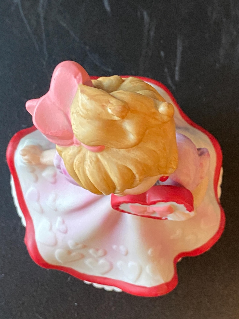 1950s Ceramic Lefton Rotating Valentine Music Box Plays "my Funny ...