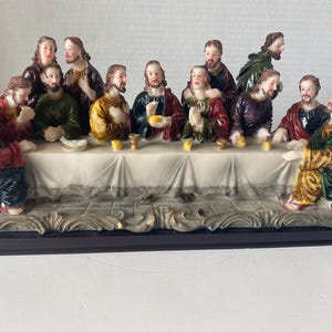 Large Last Supper Scene Religious Art Made of Resin - Etsy