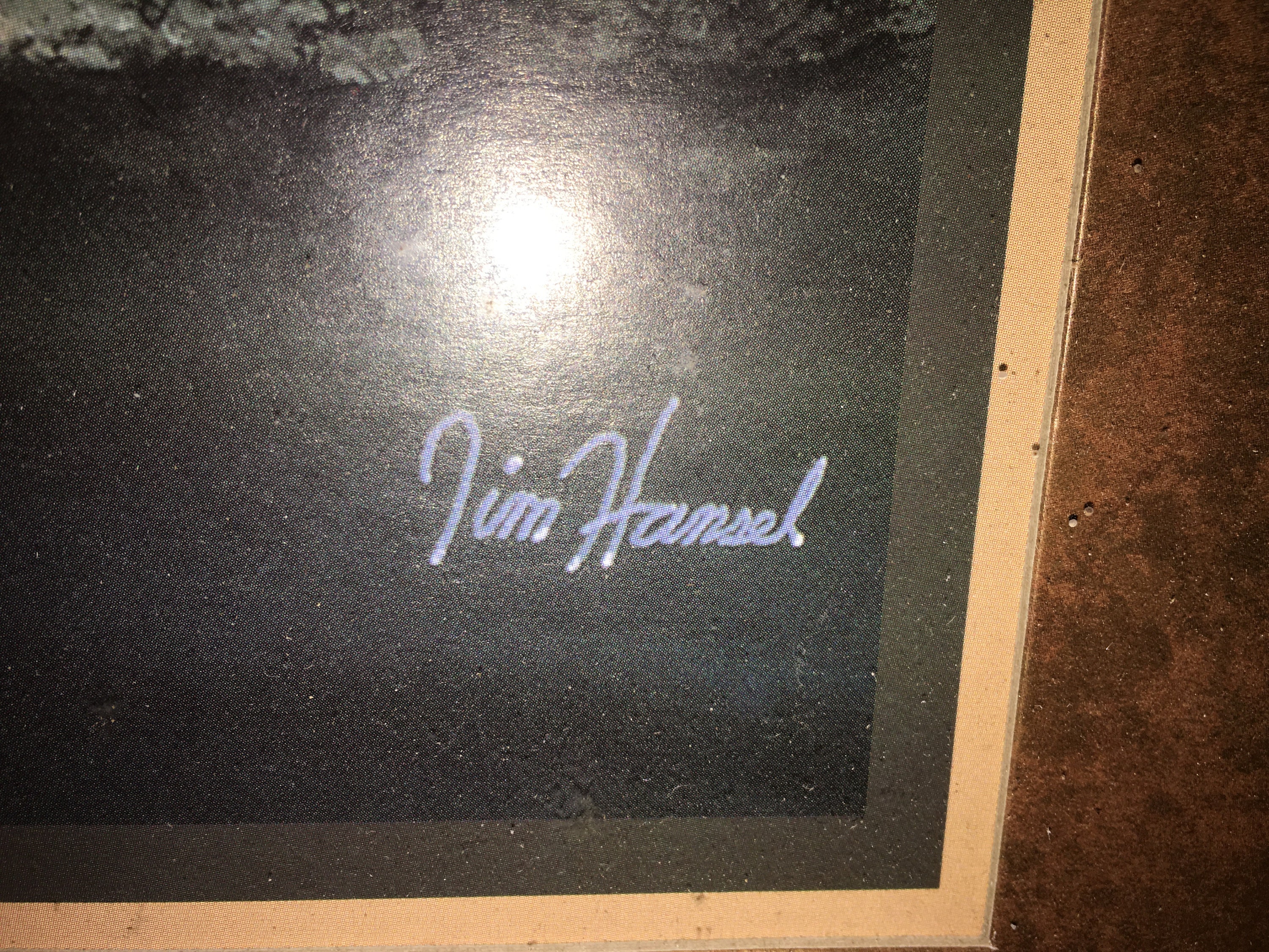 signed Jim Hansel Wake up call print