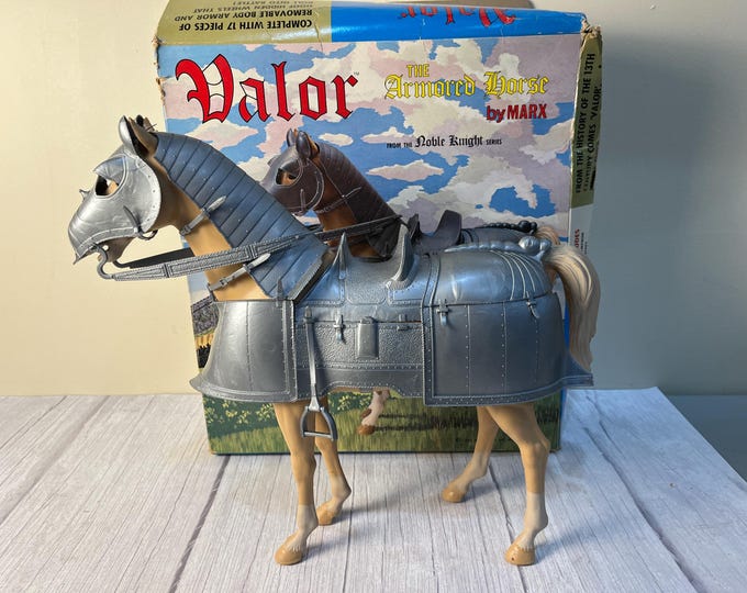 1968 Louis Marx "valor the Armored Horse" Noble Knight Series - Etsy