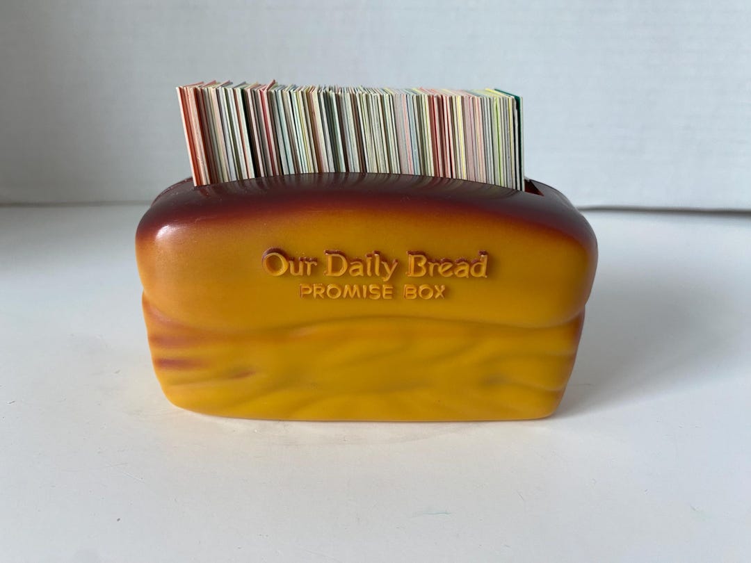 Vintage Our Daily Bread Promise Box Scripture Prayer Cards With 116 ...