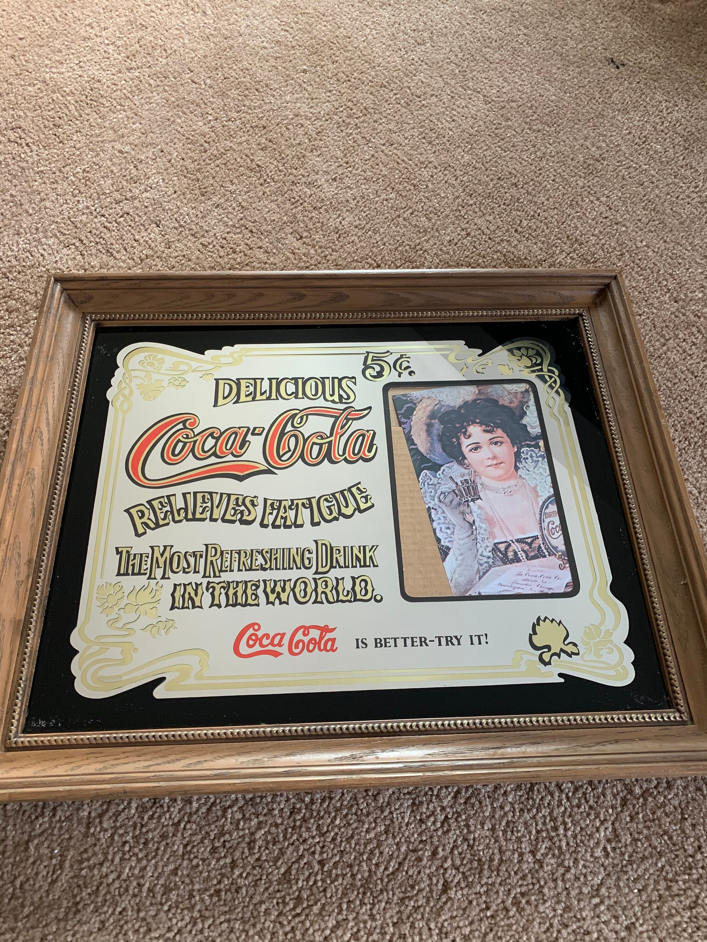 Vintage Coca-Cola mirror
