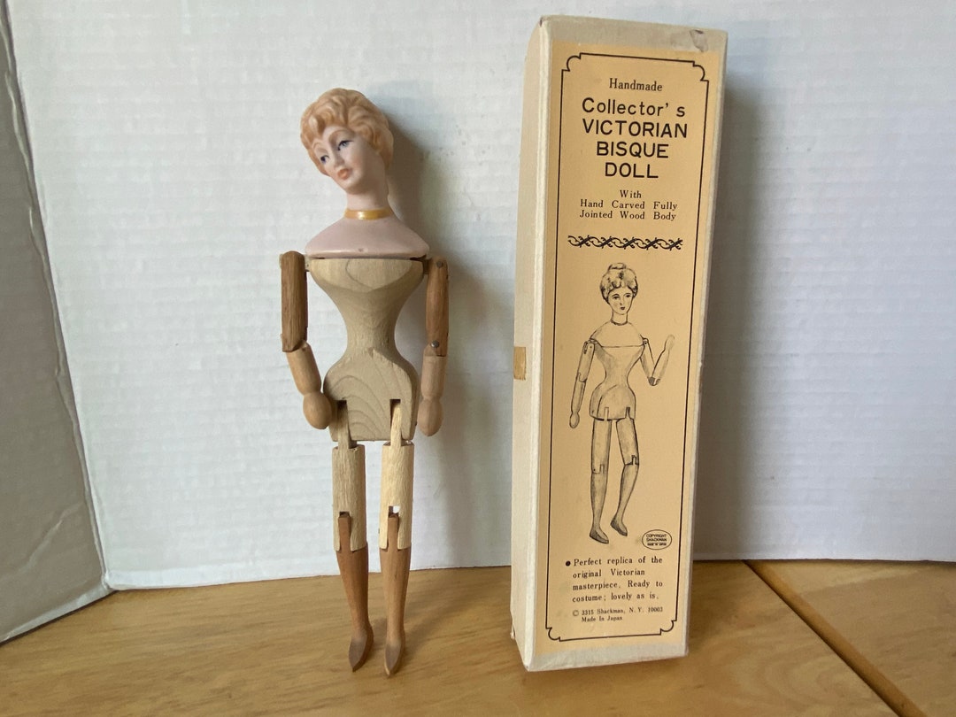Shackman Mannikin Doll With Porcelain Ceramic Head and Shoulders With ...