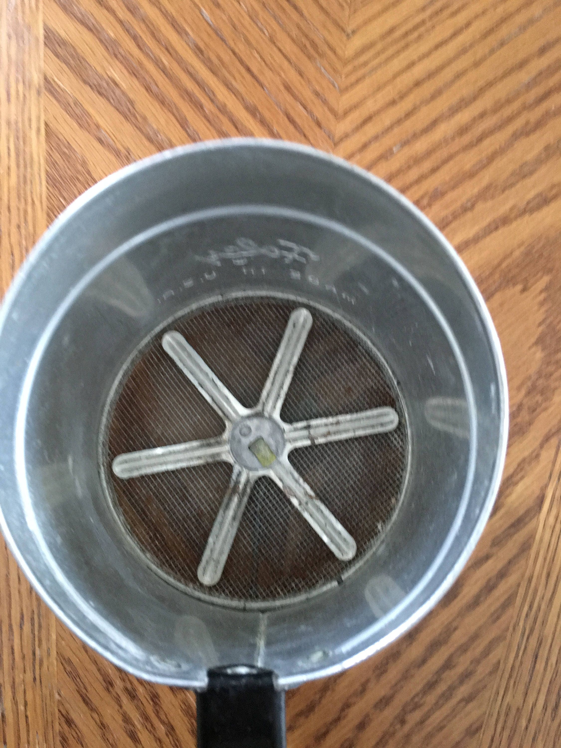 vintage 1950's Foley flour sifter