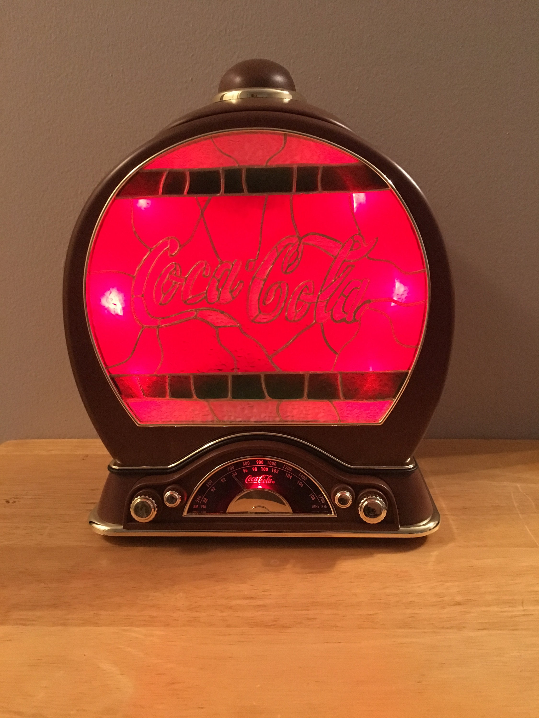 Coca-Cola radio and cookie jar (NOS)