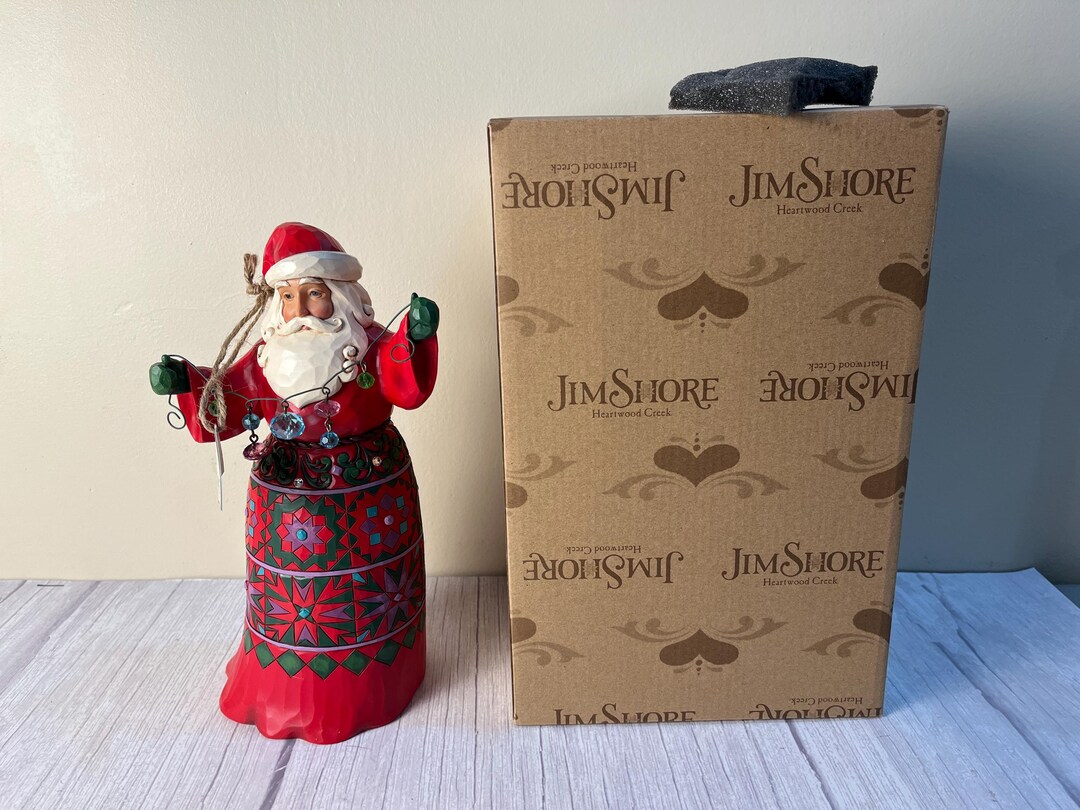 Jim Shore Musical 15th Anniversary Commemorative Santa in Original Box ...