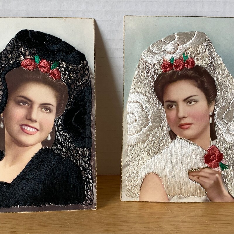 Embroidered Postcard - Etsy