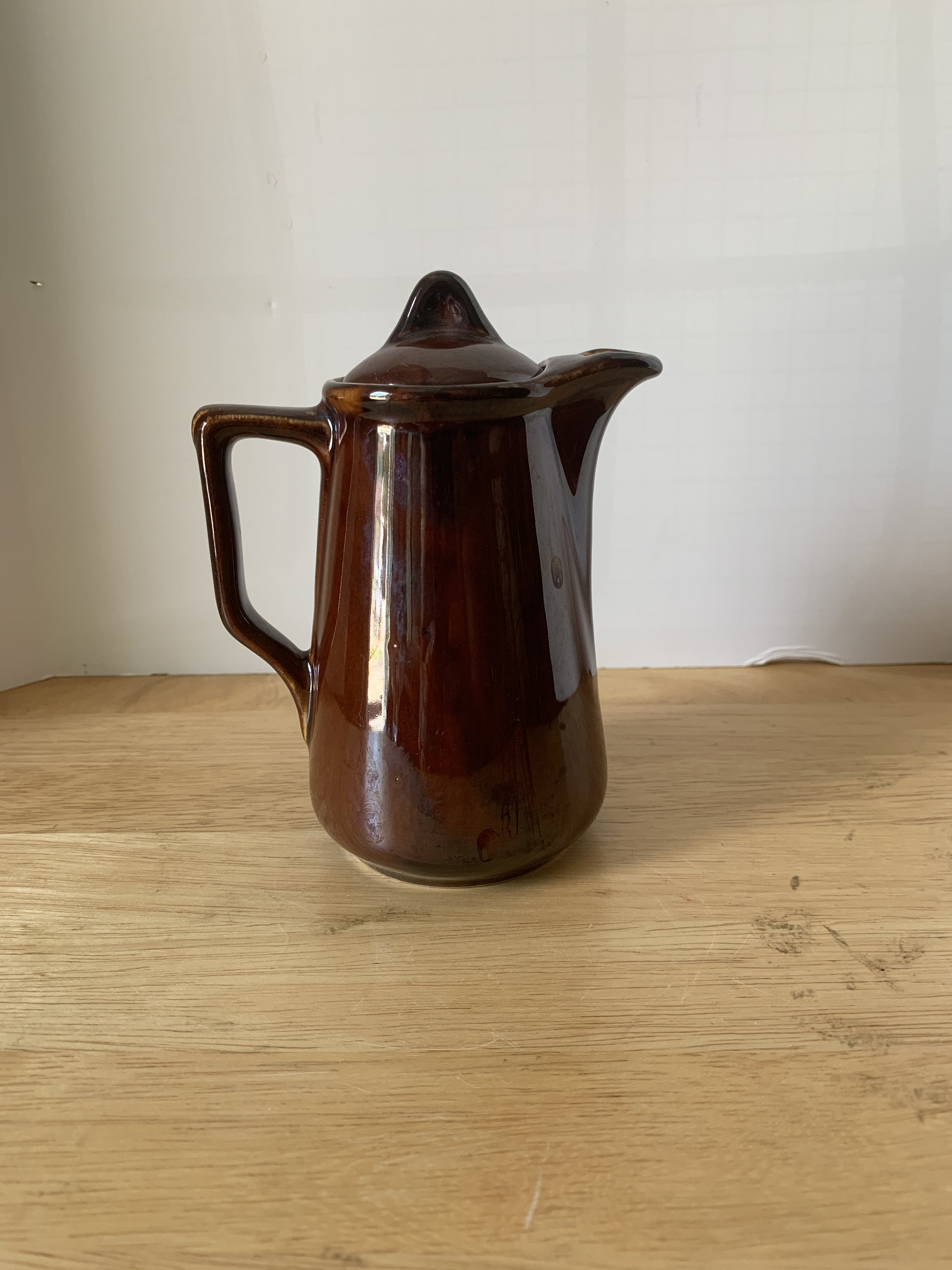 Vintage brown Hall tea pot