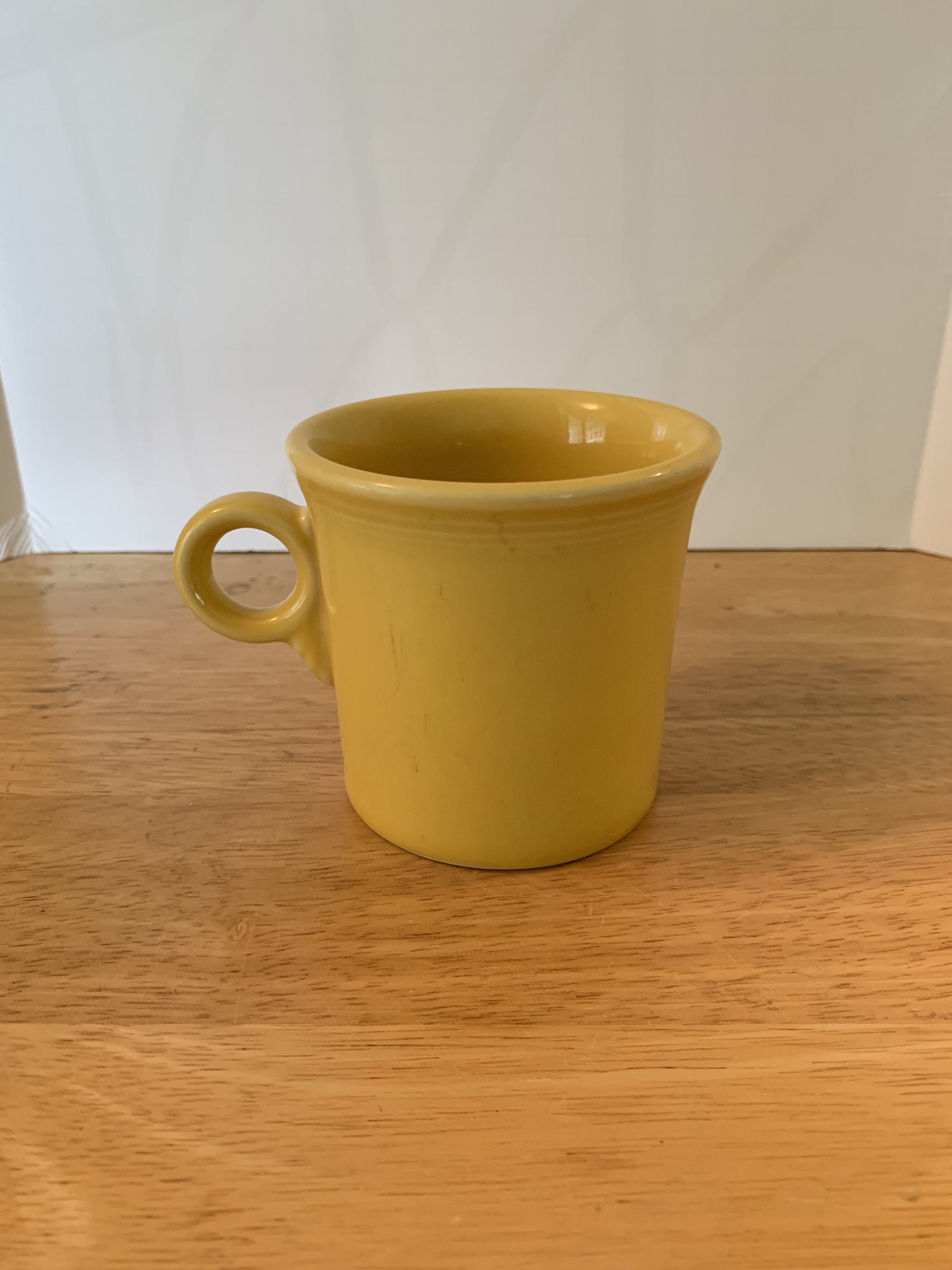 vintage 1930's Fiestaware yellow coffee mug