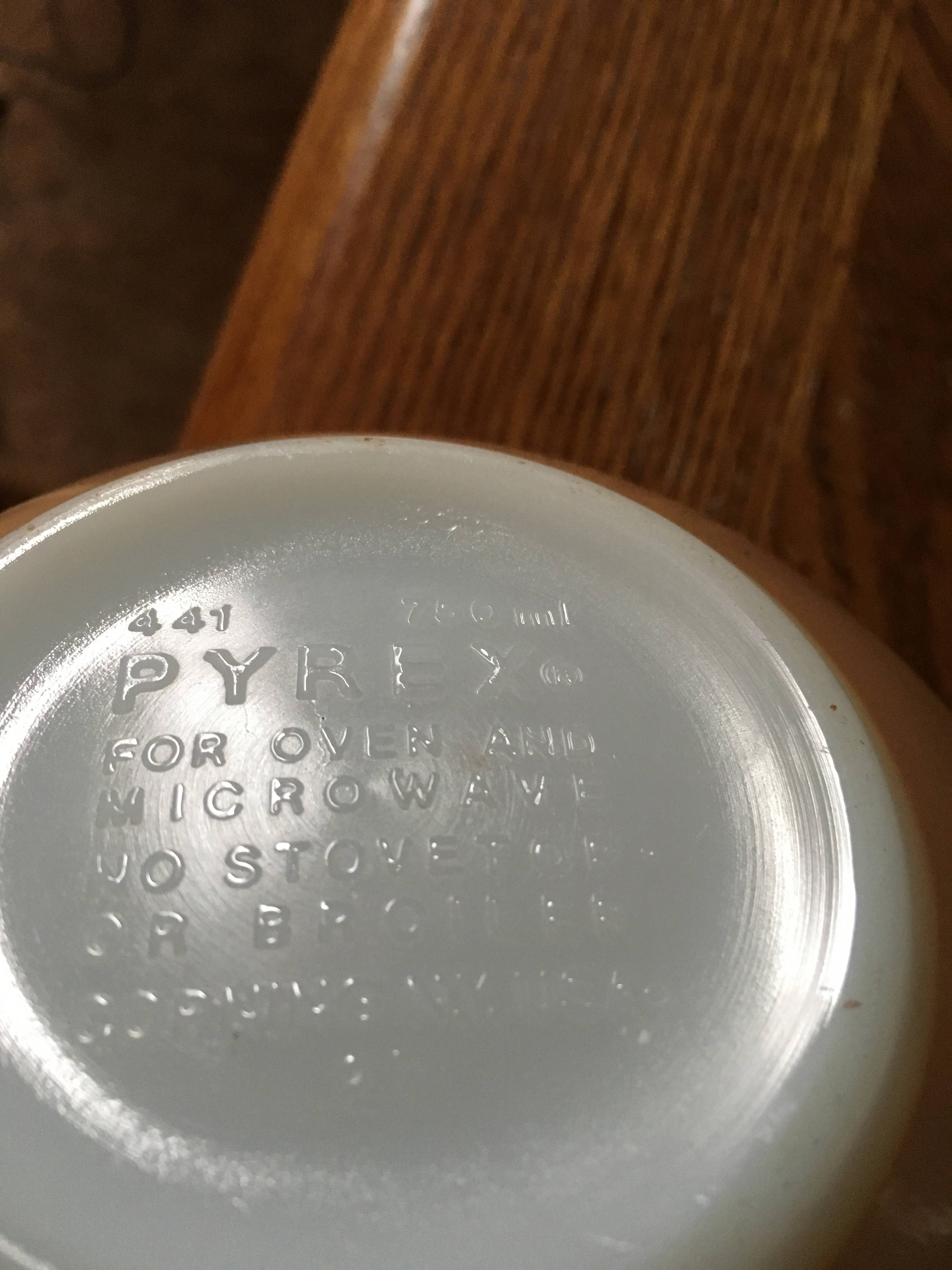 Vintage 1970's Pyrex 441 Woodland Cinderella 1 1/2 pint (750 ML ...