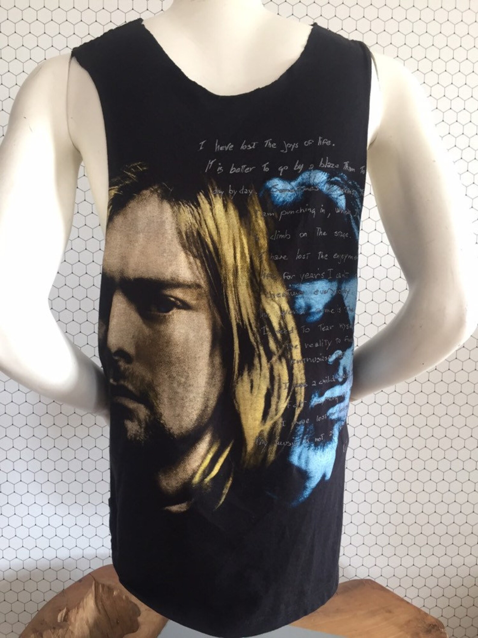 90's Vintage Nirvana Cut off Tshirt - Etsy