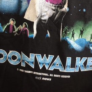 1988 Vintage Michael Jackson Moonwalker Tee Shirt Extremely Rare - Etsy