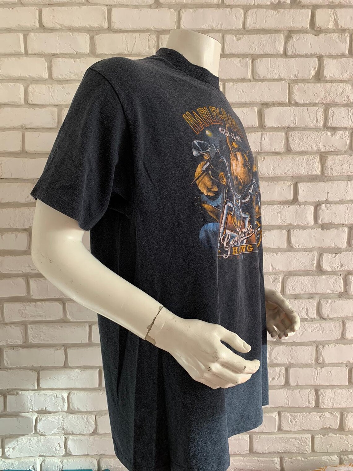 1989 Vintage Harley Davidson Hawg Pig Tshirt - Etsy