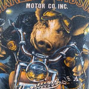 1989 Vintage Harley Davidson Hawg Pig Tshirt - Etsy