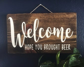 Funny welcome sign | Etsy