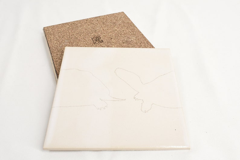 Laser Engraving of Tortoise on Standard Tile, Use as Coaster Decoration ...