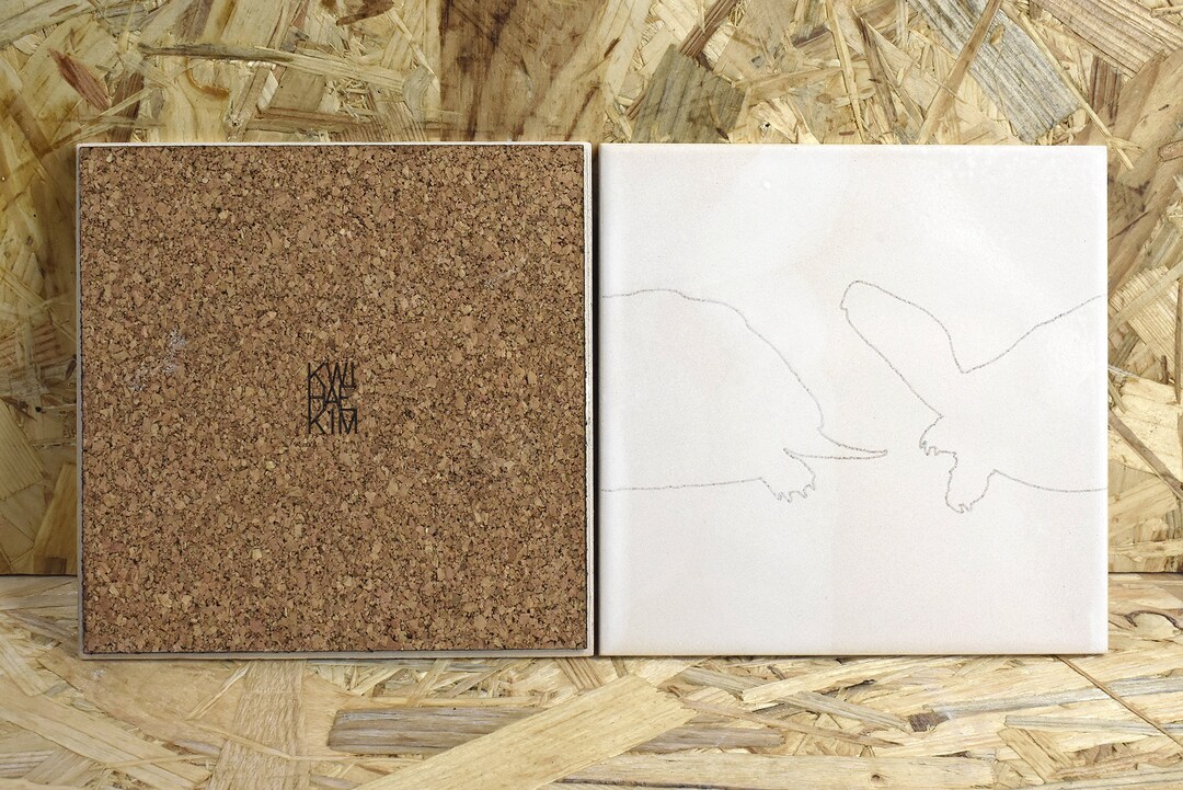 Laser Engraving of Tortoise on Standard Tile, Use as Coaster Decoration ...