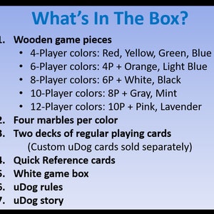 Udog Board Game (2 - 12 Players) - Etsy