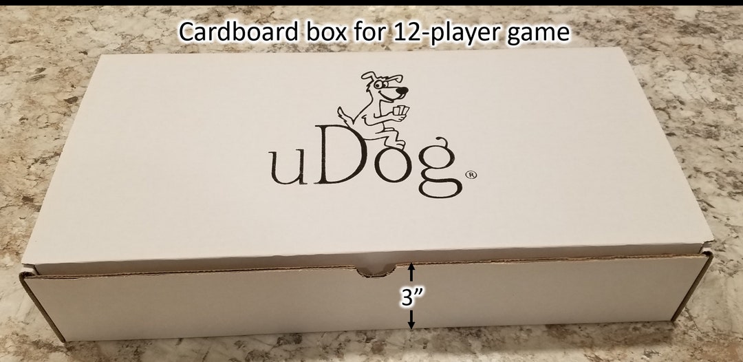 Cardboard Box for 10- or 12-player Udog Game - Etsy