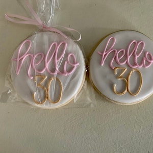 30th Birthday Cookies - Etsy