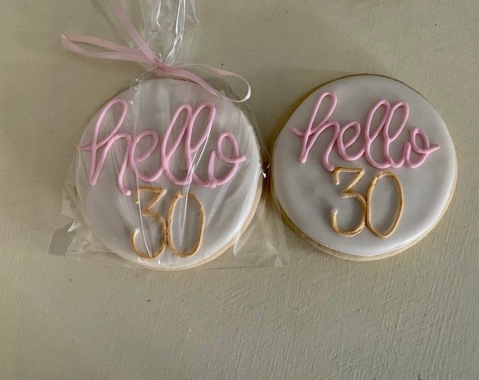 30th Birthday Cookies - Etsy
