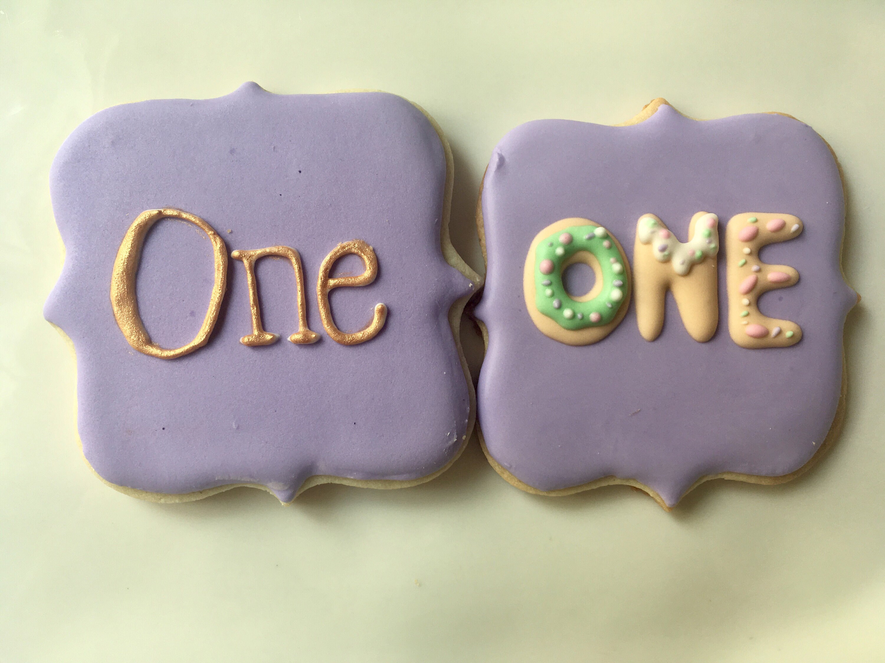 1st birthday donut cookies | Etsy