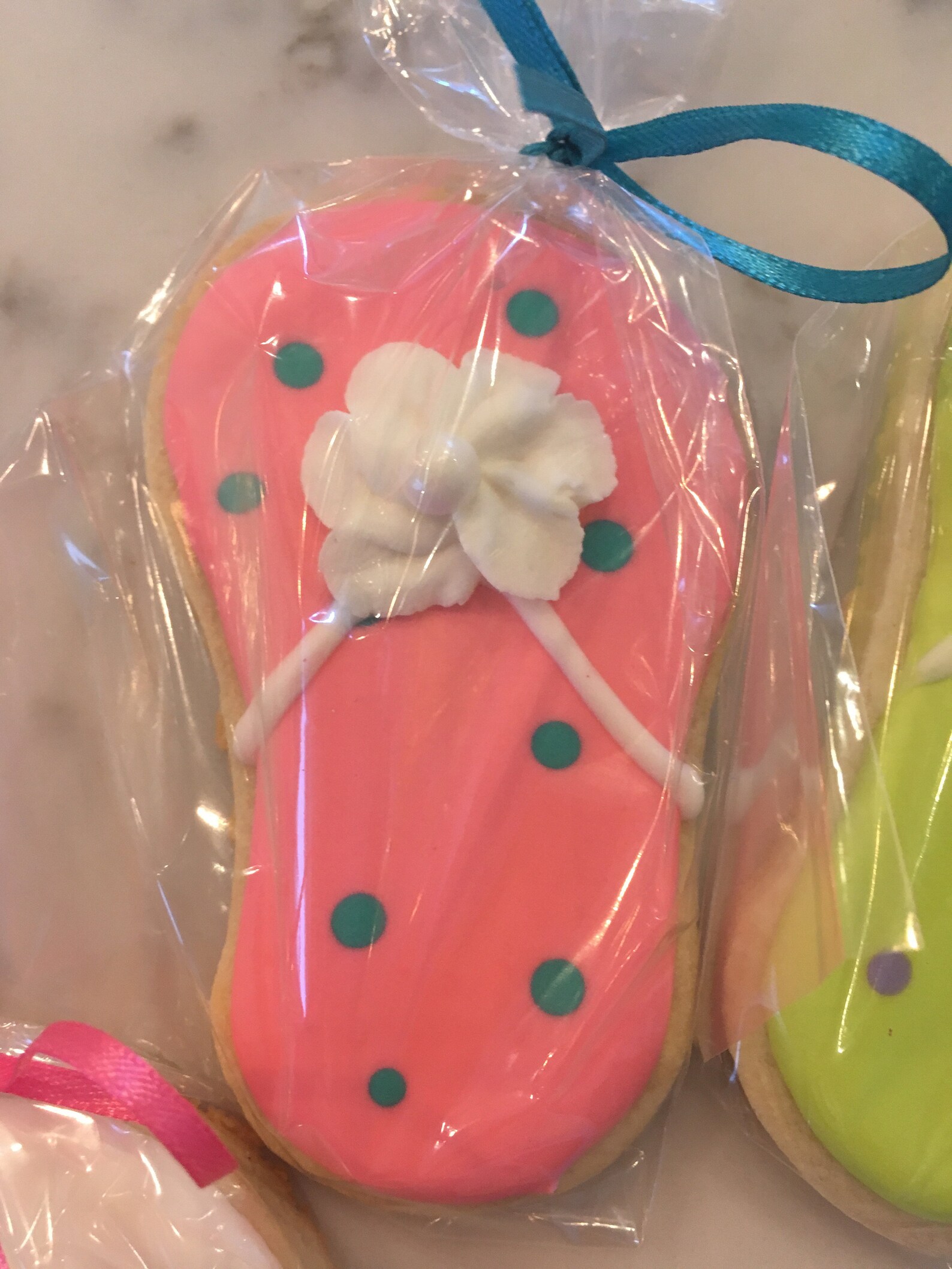 Pool Party Flip Flop Cookies - Etsy