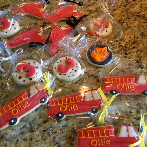 Fireman Cookies - Etsy